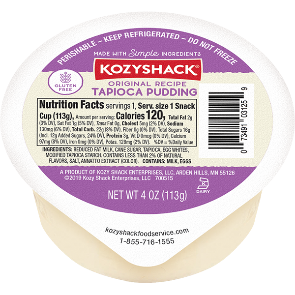 Kozy Shack® Tapioca Pudding | Land O’Lakes Foodservice