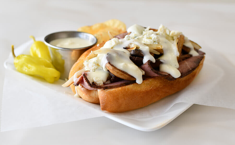Beef and Blue Hoagie with Extra Melt Cheese Sauce Recipe | Land O’Lakes ...