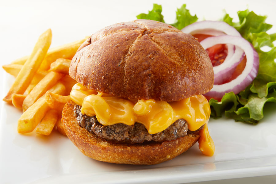 Macaroni and Cheese Burgers Recipe | Land O’Lakes Foodservice